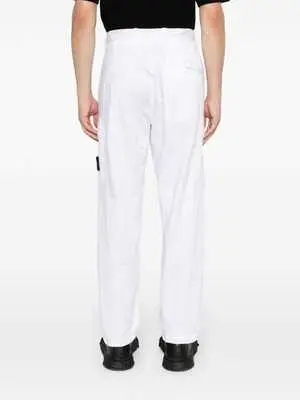 Stone Island Straight-leg Cotton Trousers