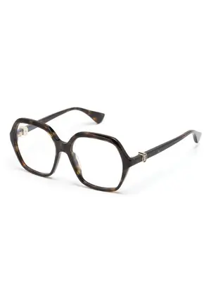 Cartier Double C Décor Square-frame Glasses