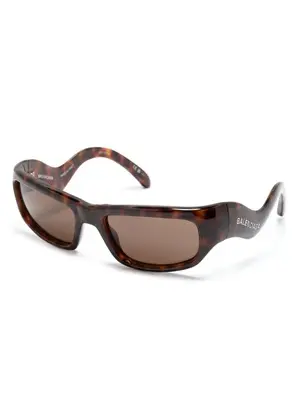 Balenciaga Hamptons Rectangle-frame Sunglasses