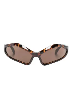 Balenciaga Oversized Sunglasses - Brown