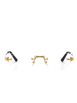 Cartier Rectangle-frame Glasses - Gold