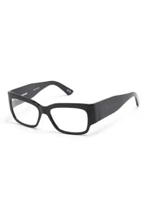 Balenciaga Logo-engraved Square-frame Glasses