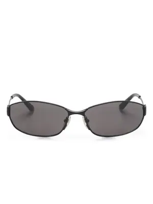 Balenciaga Oval-frame Sunglasses - Black
