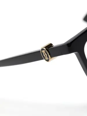Cartier Square-frame Eyeglasses - Black