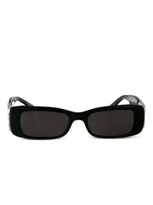 Balenciaga Dynasty Rectangle-frame Sunglasses - Black
