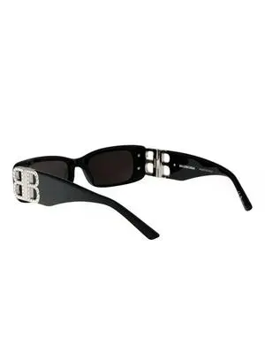 Balenciaga Dynasty Rectangle-frame Sunglasses
