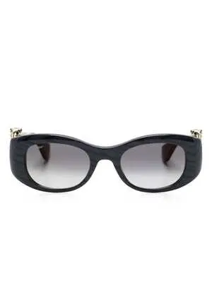 CARTIER Panthère De Rectangle-frame Sunglasses - Grey