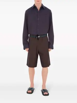 Burberry Striped Wool Shirt - Purple