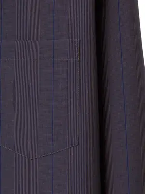 Burberry Striped Wool Shirt - Purple