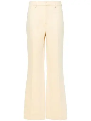 Zadig&Voltaire Pistol Mid-rise Flared Trousers - Yellow
