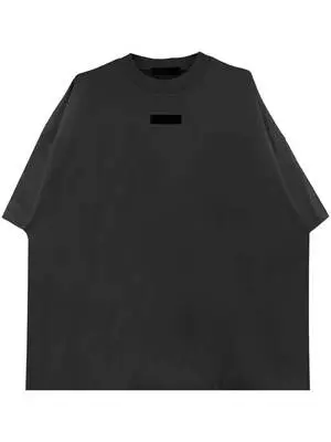 Fear Of God Logo-appliqué Cotton T-shirt - Black