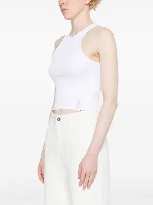 Rokh Ribbed Tank Top - White