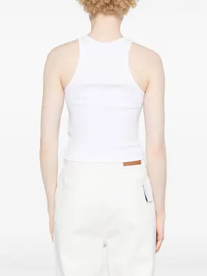 Rokh Ribbed Tank Top - White