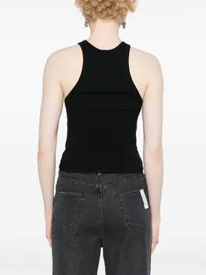 Rokh Ribbed Tank Top - Black
