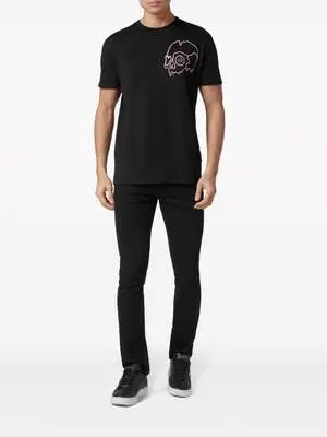 Philipp Plein Dripping Skull Cotton T-shirt