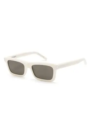 Saint Laurent Betty Square Frame Sunglasses - Neutrals