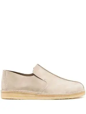 Clarks Desert Mosier Suede Loafers - Grey