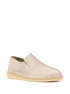 Clarks Desert Mosier Suede Loafers - Grey
