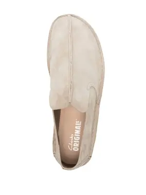 Clarks Desert Mosier Suede Loafers - Grey