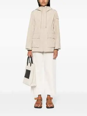 Moncler Leandro Parka Jacket - Neutrals