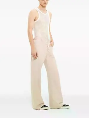 COURREGES Button-front Wide-leg Trousers