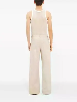 COURREGES Button-front Wide-leg Trousers