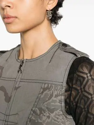 MARINE SERRE Regenerated Camouflage Mini Dress