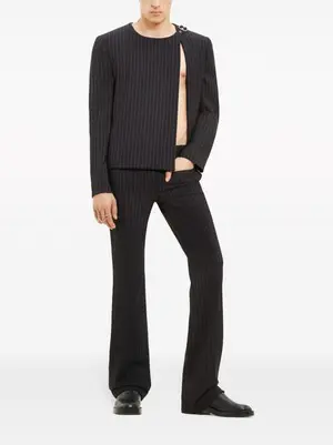COURREGES Heritage Pinstripe Wool Trousers