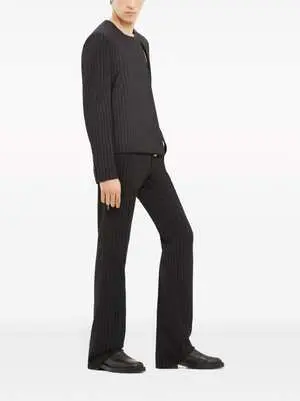 COURREGES Heritage Pinstripe Wool Trousers