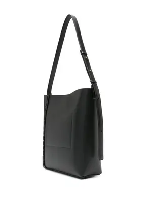 JIL SANDER Medium Leather Tote Bag - Black