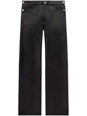 COURREGES Sailor Wide-leg Trousers - Black