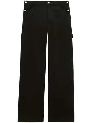 COURREGES Sailor Wide-leg Trousers - Black