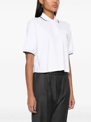 Brunello Cucinelli Cropped Cotton Polo Shirt