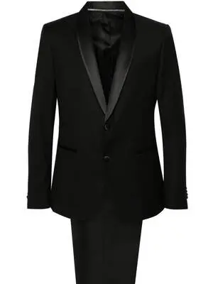 Corneliani Virgin-wool Two-piece Suit - Black