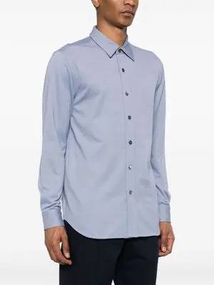 Brioni Long-sleeves Cotton Shirt - Blue