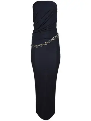 Christopher Esber Chain-detail Maxi Dress - Blue