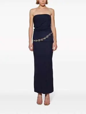 Christopher Esber Chain-detail Maxi Dress - Blue