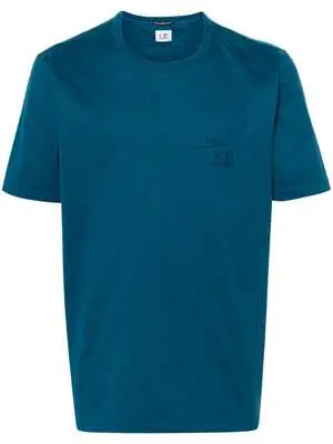 C.P. COMPANY Logo-embroidered Cotton T-shirt