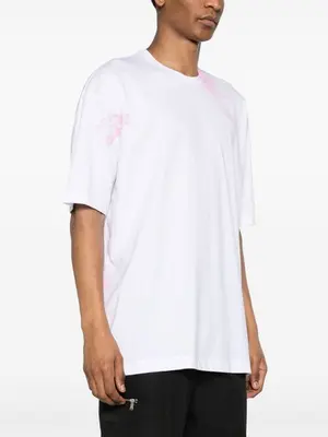 Comme Des Garçons Splatter-print Cotton T-shirt