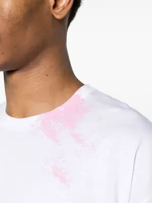 Comme Des Garçons Splatter-print Cotton T-shirt