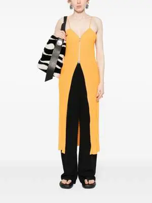 JIL SANDER Knitted Zip-up Dress