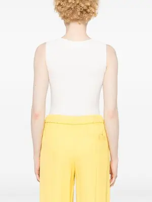 JIL SANDER Stretch-design Bodysuit - White