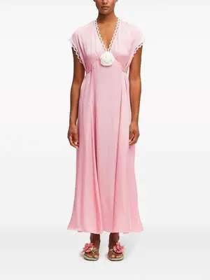 Sleeper The Genus Satin Dress - Pink