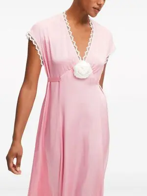 Sleeper The Genus Satin Dress - Pink