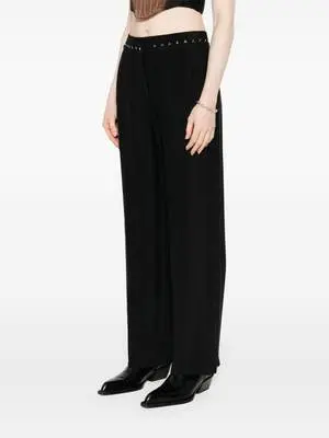 MUGLER Hook-eye Wide Leg Trousers