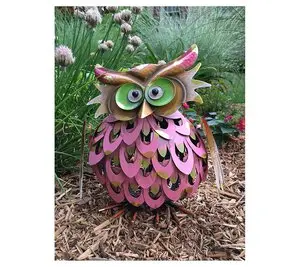 SANTA'S WORKSHOP 10' Iron Solar Owl