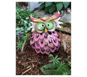 SANTA'S WORKSHOP 10' Iron Solar Owl