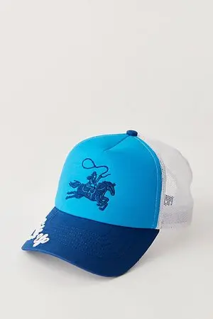 UNDERSTATED LEATHER Understated Leather Giddy Up Trucker Cap Blue