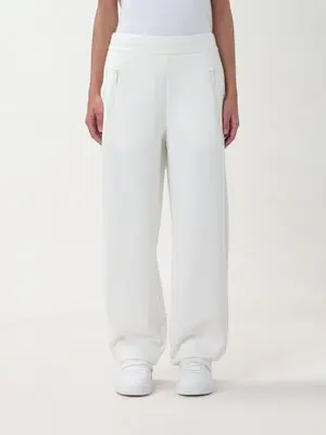 Emporio Armani Tailored Trousers With Zip Pockets - White