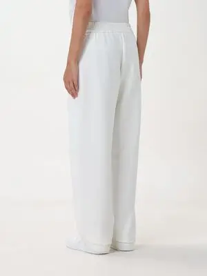 Emporio Armani Tailored Trousers With Zip Pockets - White